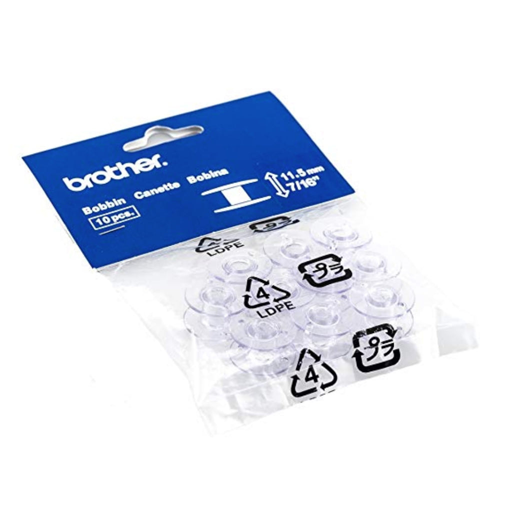 Clear Plastic Standard Bobbins - Package of 10 - SA156 - Brother